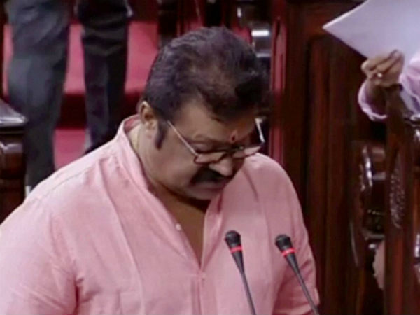 Suresh Gopi presents his maiden report in Rajya Sabha - Malayalam Oneindia