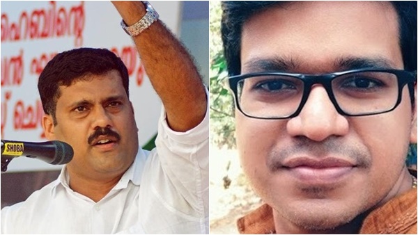 congress leader rijil makkutty about sreejith panicker - Malayalam Oneindia