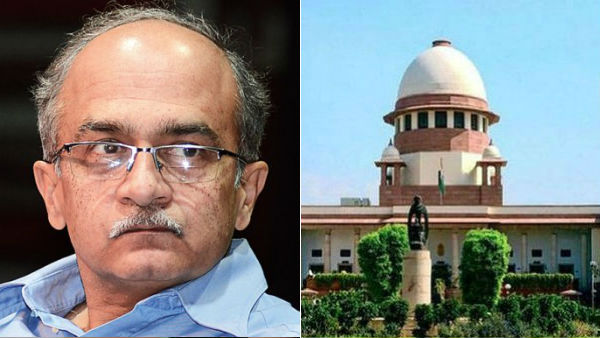Contempt of Court Case: Prashant Bhushan fined of one rupee by Supreme Court - Malayalam Oneindia