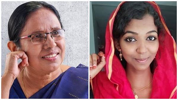 KK Shailaja Teacher congratulates youngest CPM Branch Secretary Jaseema ...