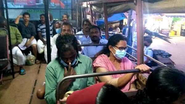 Kk rama mla's bus ride without any security in kozhikode goes viral on ...