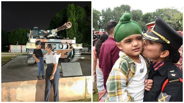 Harveen kaur who lost her husband when serving army joins in army, a ...