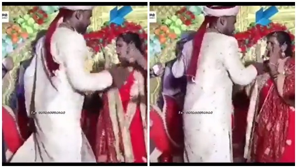 Viral Video: Bride Slap Groom Who Forced Her To Eat Mithai, Netizens Reacted - Malayalam Oneindia