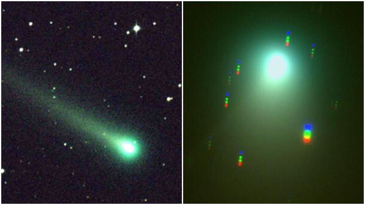 Green comet reaches earth and visible on sky after 50000 years, these ...