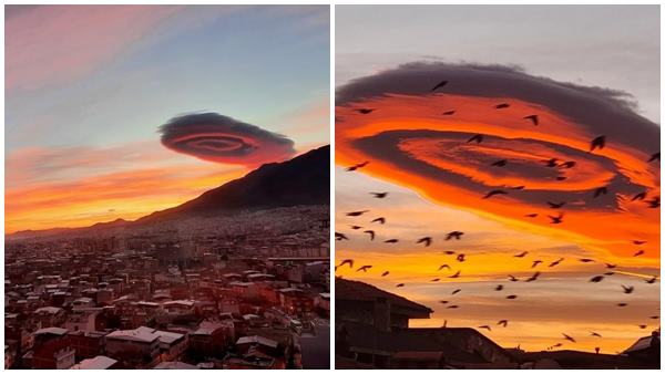 Ufo spotted on turkey's sky zone and look like a cloud, citizens ...