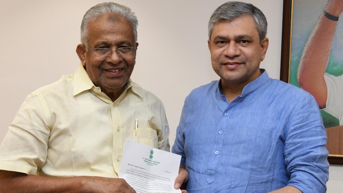 ET Mohammed Basheer MP Met With Railway Minister For Vande Bharat ...