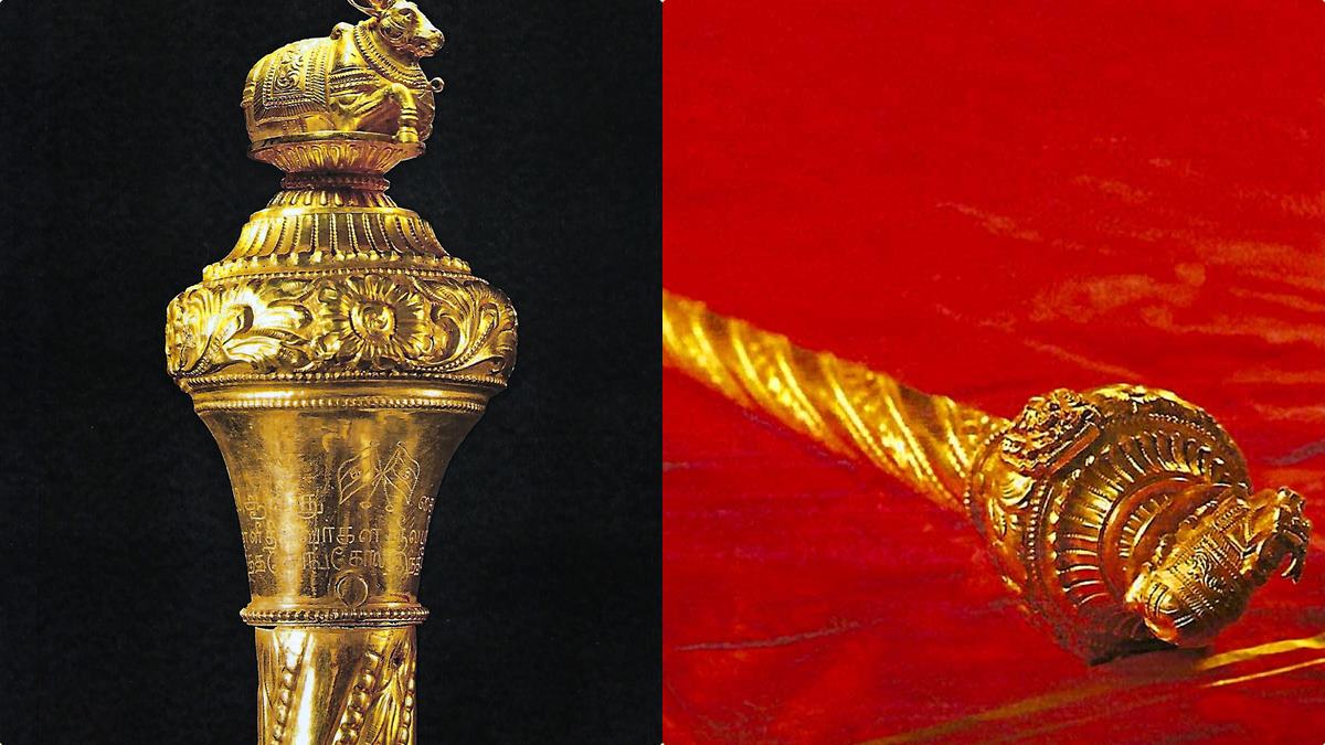 Modi installs 'Dharma danda' in India's new parliament house ...