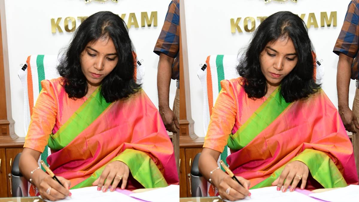 After NSK Umesh took charge as Ernakulam Collector, his wife V ...