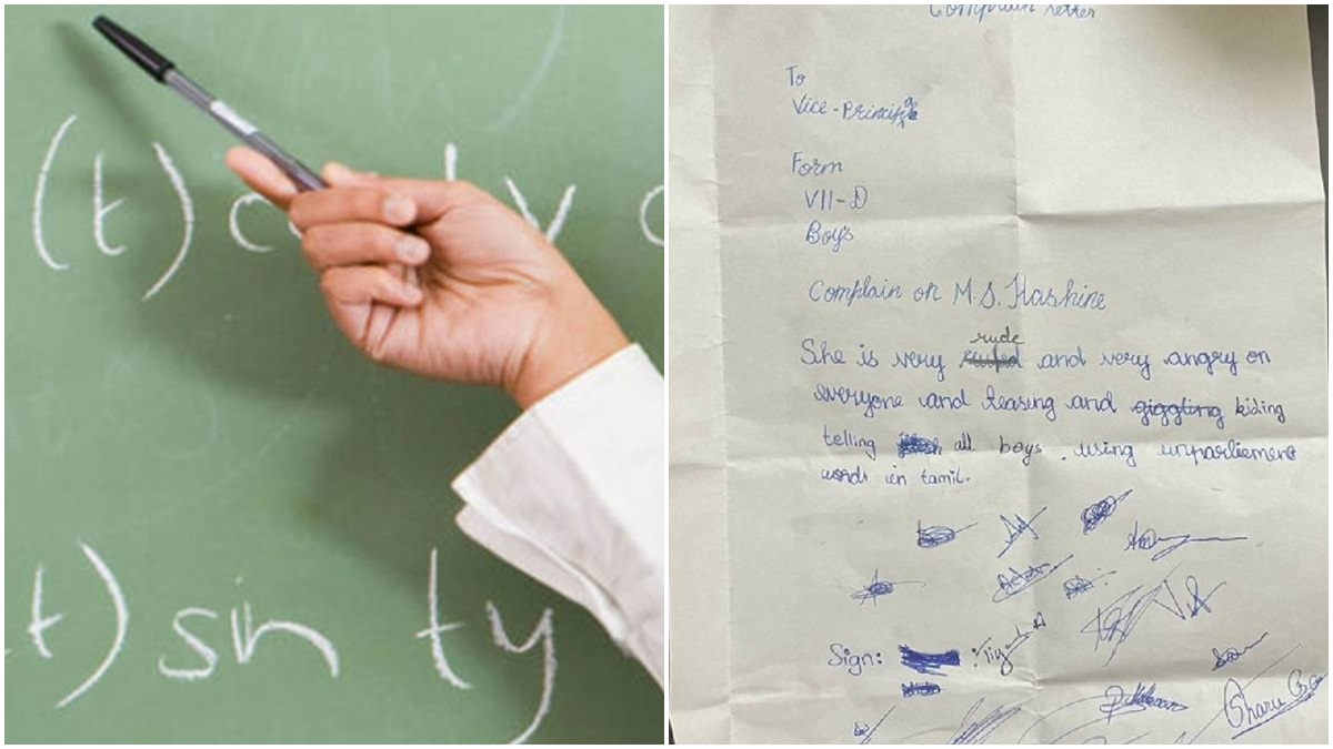 7th standard Boys Wrote A Complaint Against Their Class Teacher, Goes ...