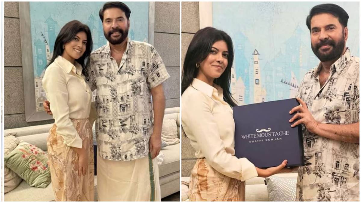 മമ്മൂക്കയ്ക്ക് ഷർട്ട് സമ്മാനിച്ച് നടൻ കുഞ്ചന്റെ മകൾ അശ്വതി; ഈ ...